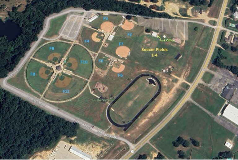 Field Map – Live Oak Sports Complex
